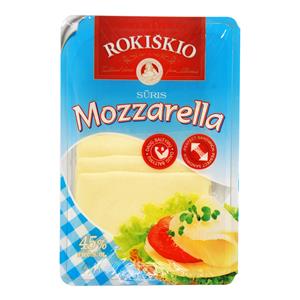 Sūris ROKIŠKIO Mozzarella, RSM 45%, riekutėmis, 150 g | Officeday