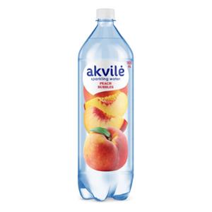 Officeday | Table water AKVILE, with peach taste, lightly carbonated, 1,5l