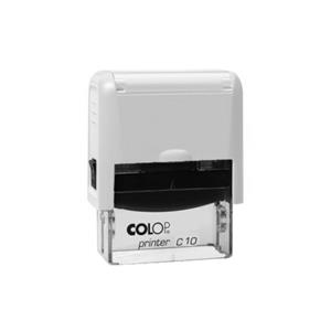 Officeday | Stamp COLOP Printer C10 white/blue, with transparent casing