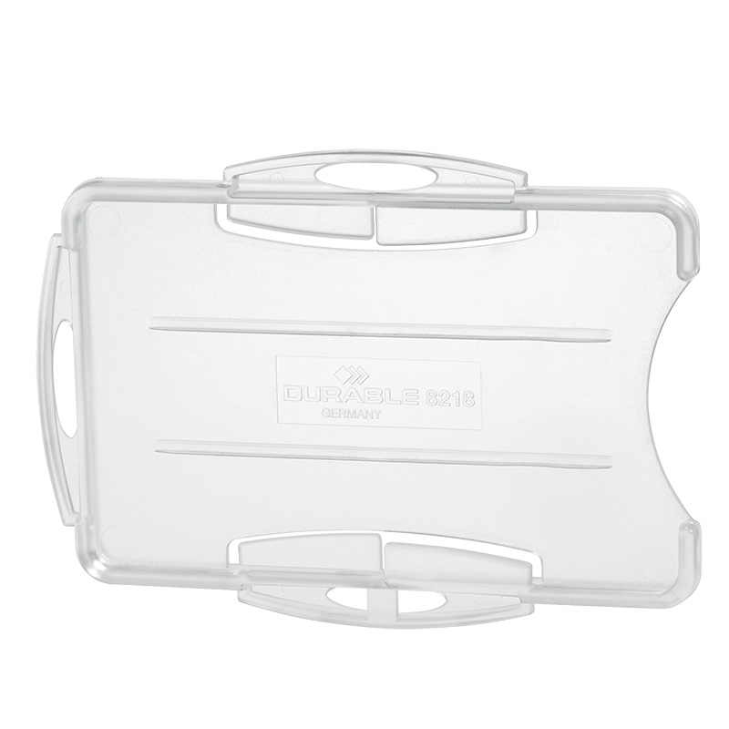 Officeday | Dual security pass holder for 2 ID cards, transparent