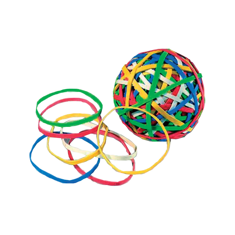 Gumelės ALCO RUBBERBALL, 50 mm, įvairių spalvų, 190 g. | Officeday