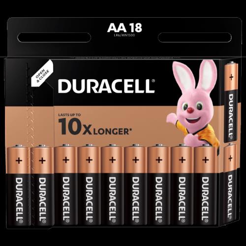 Baterijos DURACELL AA, LR6 18 vnt. | Officeday