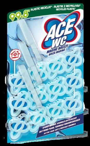 Officeday | WC toilet freshener-cleaner ACE, Marine Breeze, 3 units x 48 g