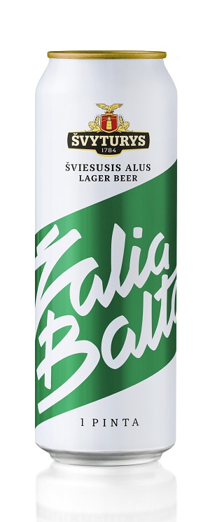 Alus ŠVYTURYS Žalia Balta, 5%, 0,568l, skardinė, D | Officeday