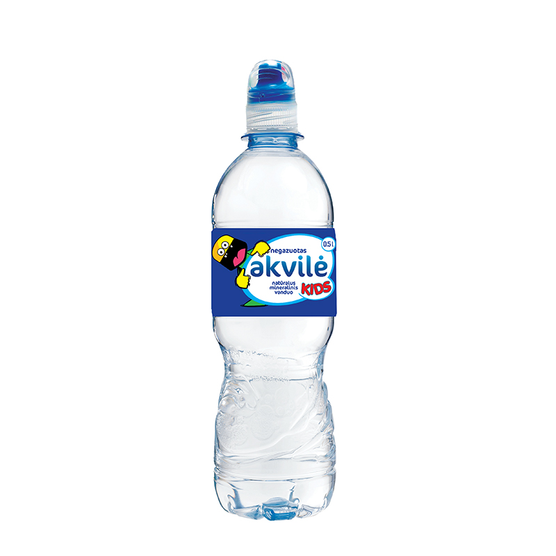 Natūralus mineralinis vanduo AKVILĖ Kids, negazuotas, 0,5 l, PET D ...