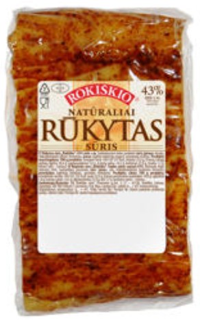 Rūkytas sūris ROKIŠKIO, 43%, kg | Officeday