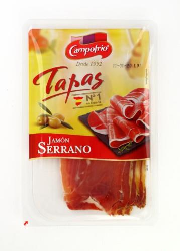 Vytintas kumpis Jamon serrano, pjaustytas, I r., 80g | Officeday