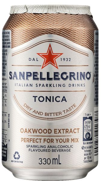Gaivusis gazuotas gėrimas SAN PELLEGRINO Tonic Oakwood, 0.33l, skardinė ...