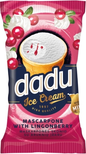Ledai DADU maskarpone su bruknių įdaru, 70g | Officeday