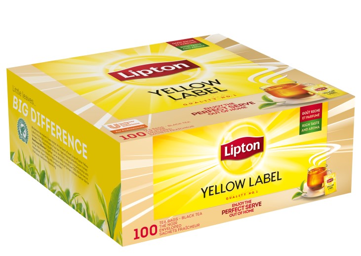 Officeday | Premium Black Tea LIPTON Yellow, 100 x 1,8 g