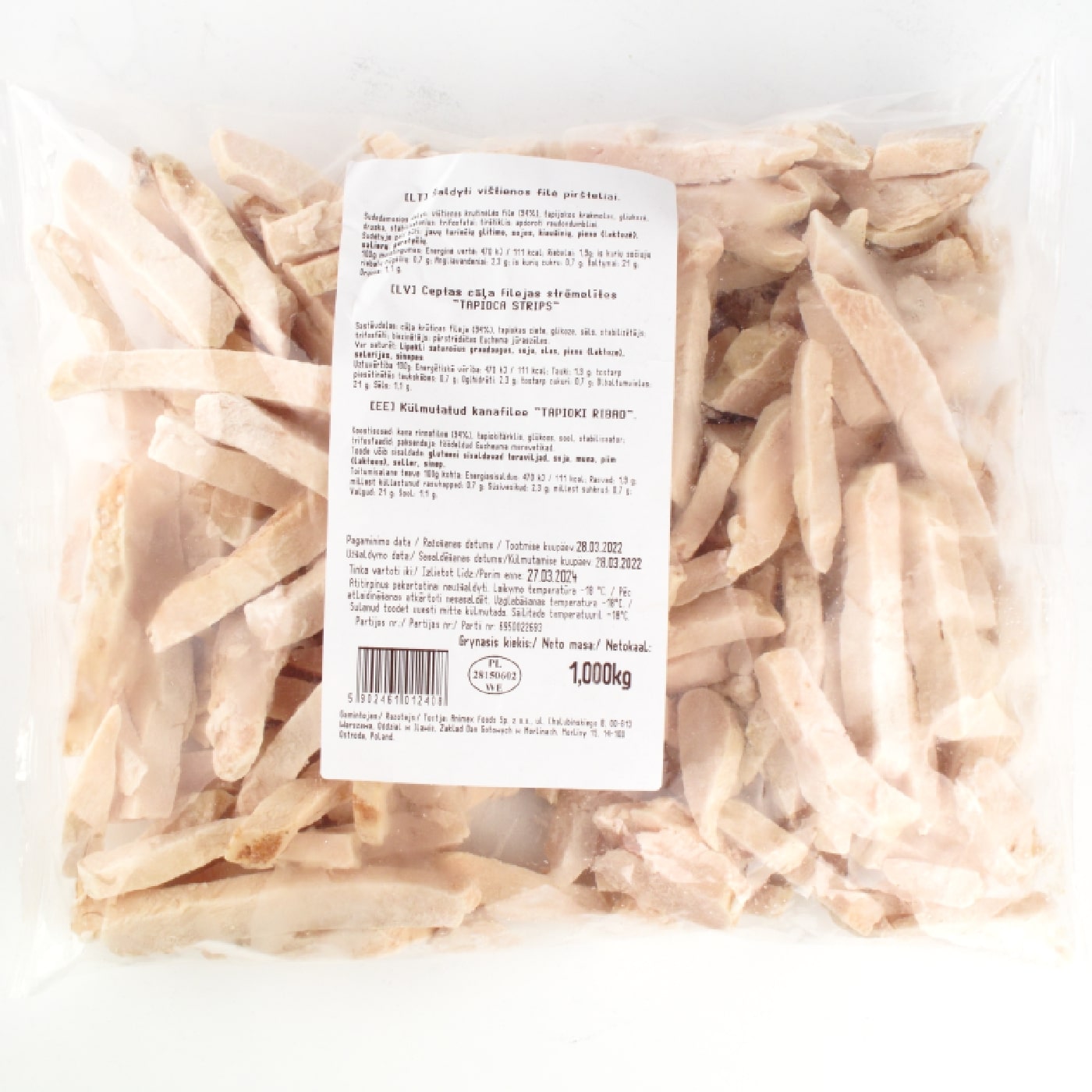 Officeday | Frozen roasted chicken fillet strips MORLINY, 1 kg
