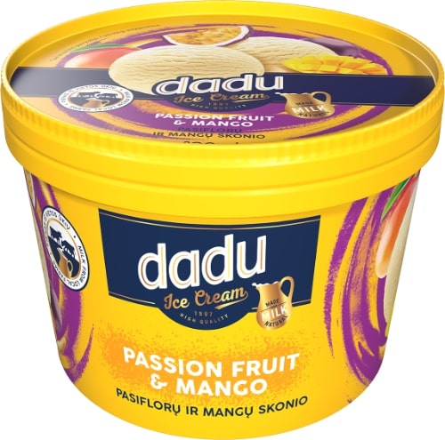 Officeday | Vanilla-flavored ice cream DADU, w passion fr.&mango piec ...