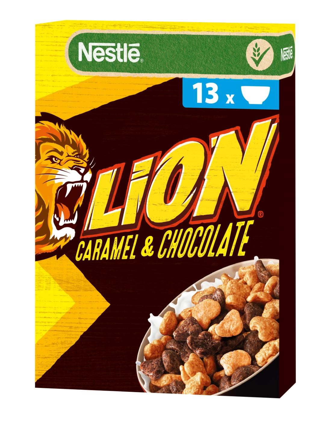 Officeday | Cereal flakes NESTLE Lion, with chocolate and caramel, 400g