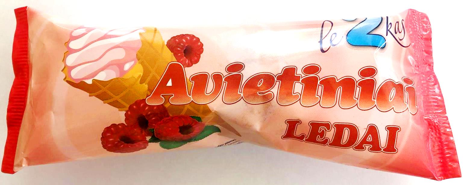 Aviečių skonio ledai LE2KAS, ragelyje, 200 ml/ 100 g | Officeday