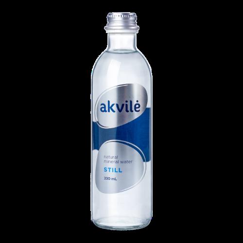 Natūralus mineralinis vanduo AKVILĖ, negazuotas, stiklinėje taroje, 0 ...