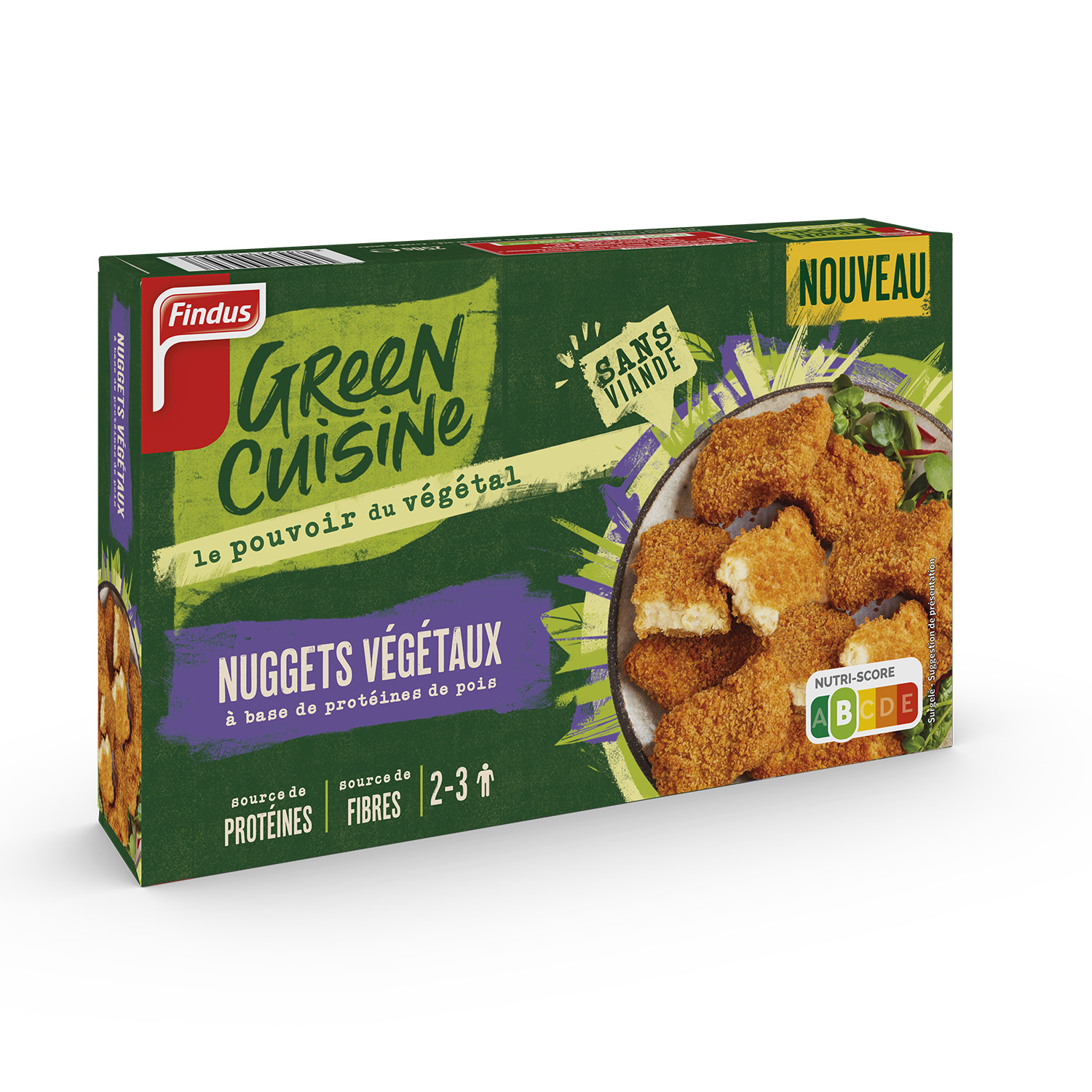 Officeday | Frozen vegan steaks FINDUS Nuggets vegetaux, 250g