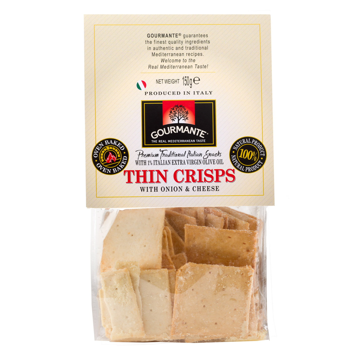 Officeday | Gourmante Traditional Italian Thin Crisps with Onion ...