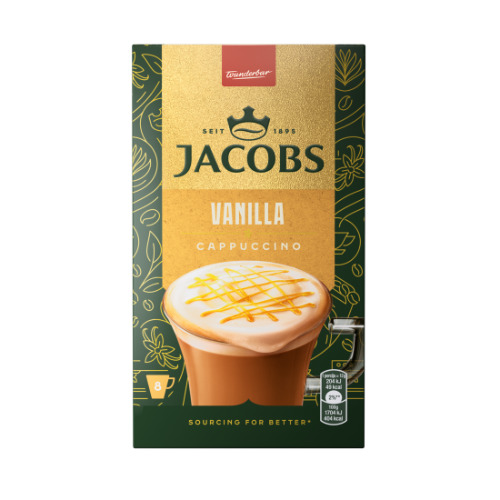Kavos gėrimas JACOBS Cappuccino Vanilla, 96 g | Officeday