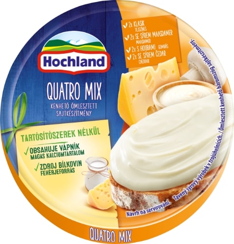 Officeday | Melted spreadable cream cheese HOCHLAND, 4 cheeses, triang ...