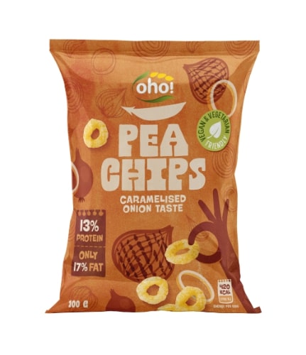 Officeday | Pea chips OHO, caramelized onion flavor, 100 g