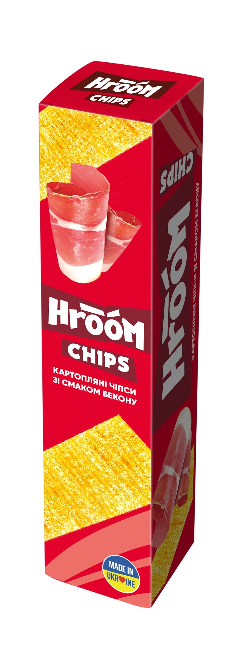 Officeday | Potato chips HROOM, bacon-flavored, 50 g