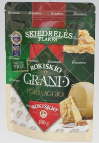 Kietasis sūris ROKIŠKIO GRAND, tarkuotas skiedrelėmis, 37% rieb 100g ...
