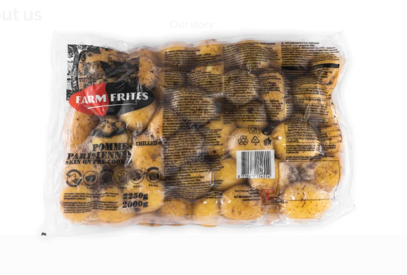 Officeday | Precooked potatoes FARM Frites Parisiennes, with skin, 2 kg