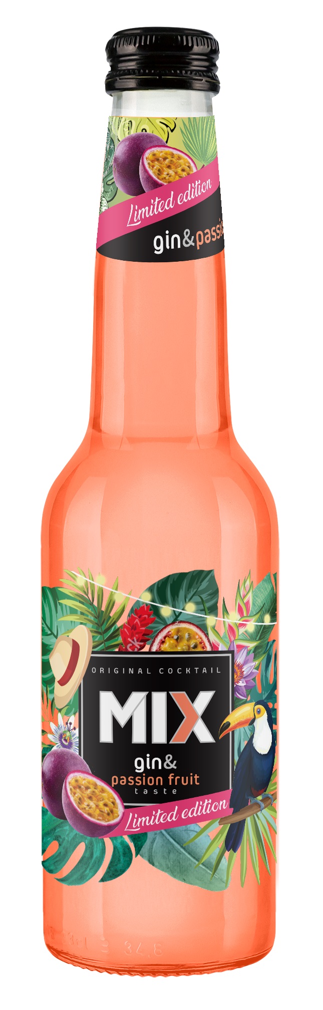 Alkoholinis kokteilis MIX, Gin & Passion fruit, 4%, 0,33l, butelis ...