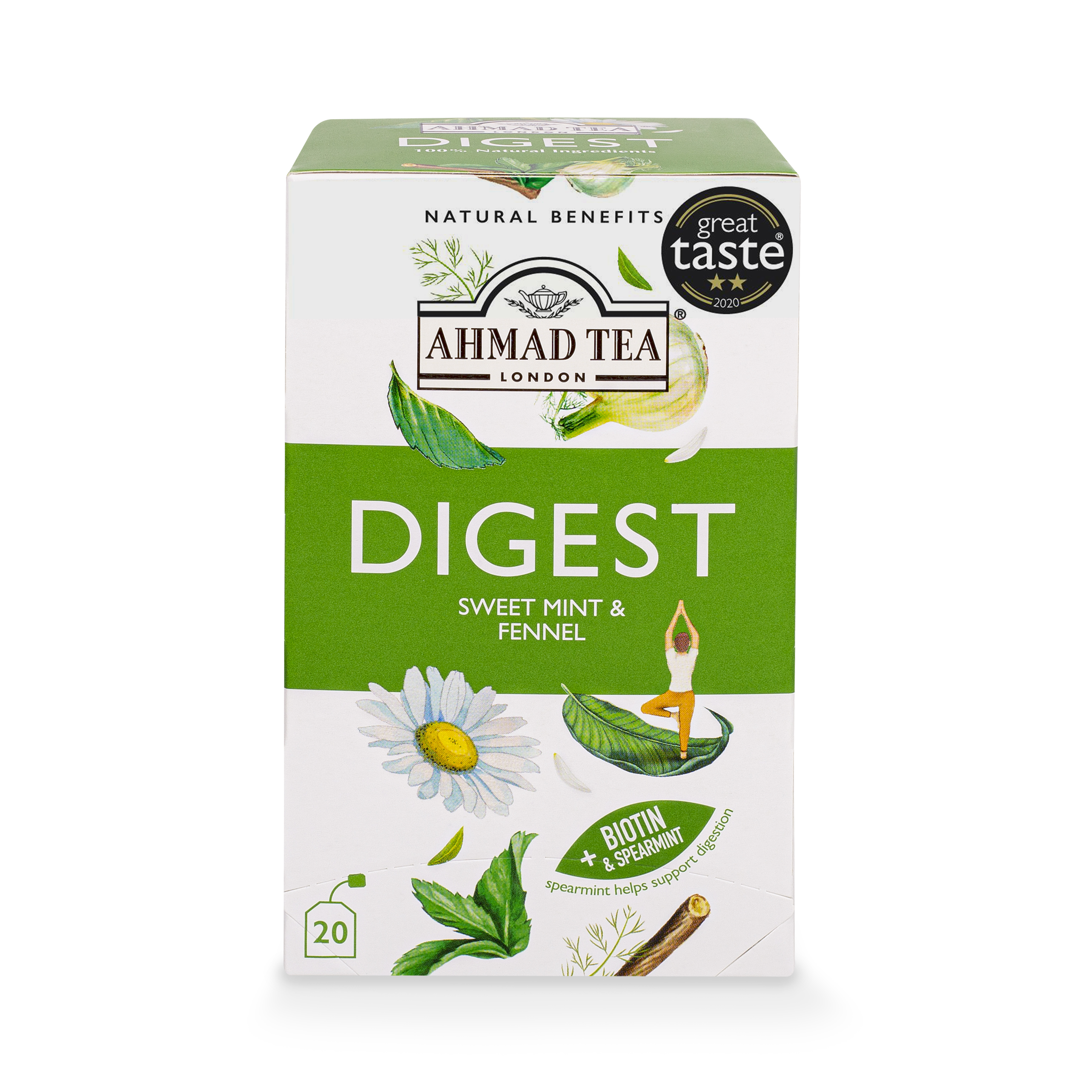 Officeday | Ahmad Tea 20 x 2g Digest, teabags package