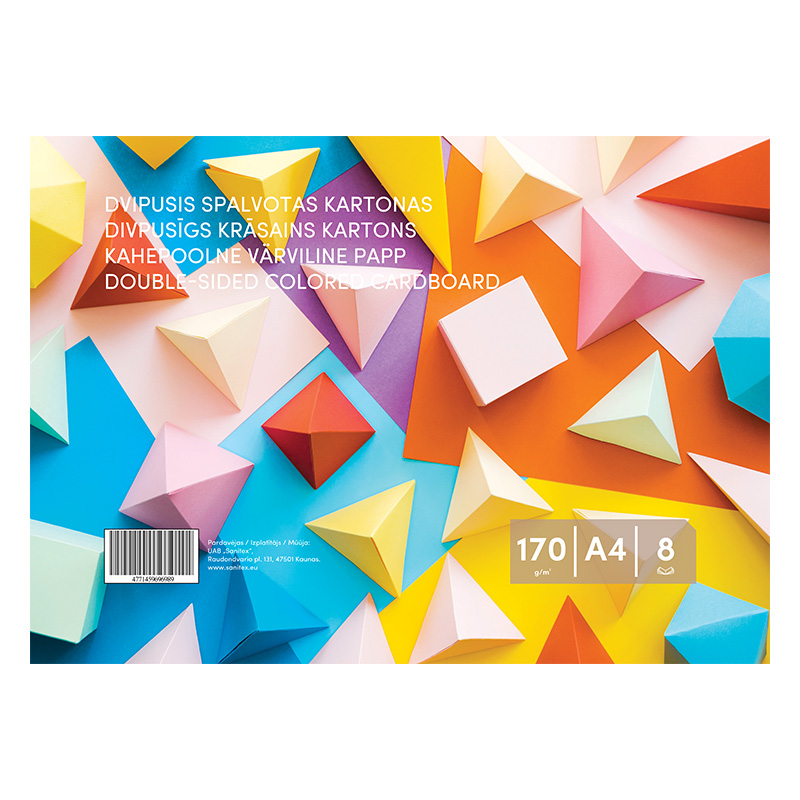 Officeday | Double-sided colored cardboard, A4, 8pages,mixed colours