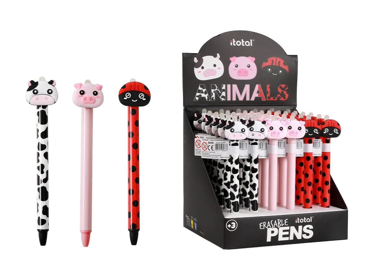Officeday | Erasable Pen COW PIG LADYBUG