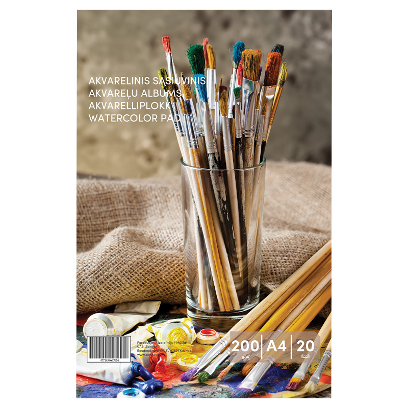 Officeday | Notebook for painting aquarelle A4,200g 20pages