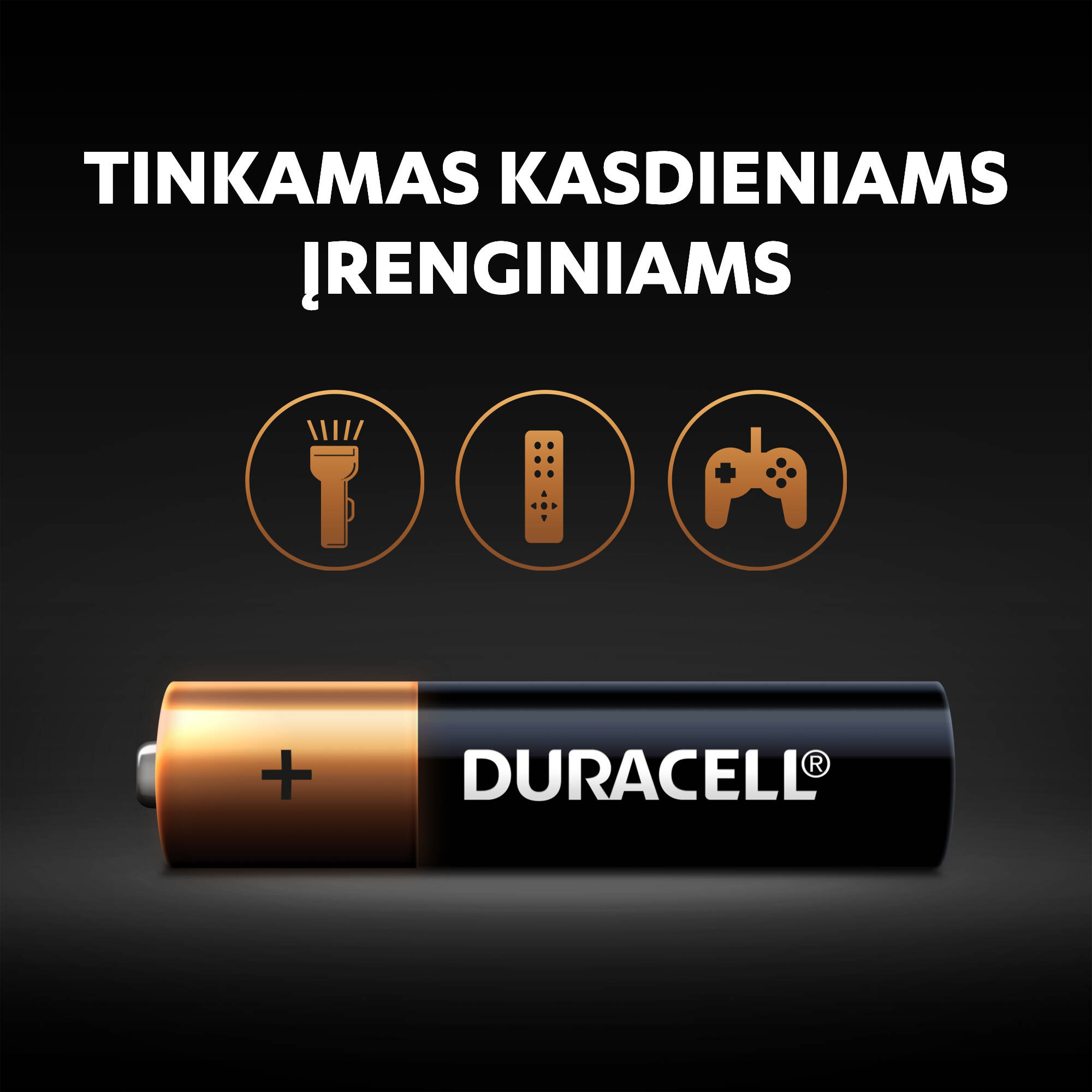 Baterijos DURACELL AAA, LR03, 2vnt | Officeday