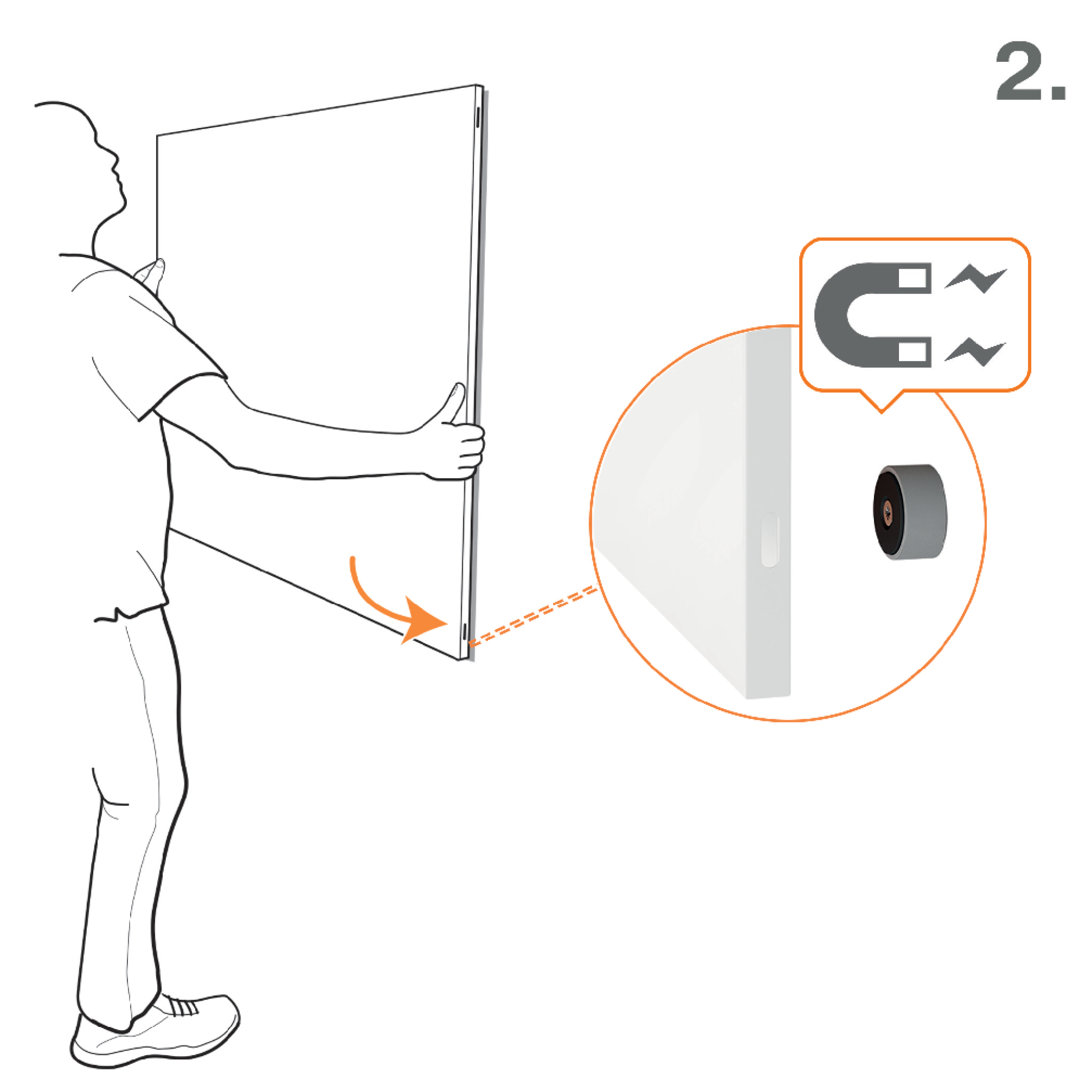 Officeday | Frameless magnetic whiteboard NOBO Infinity, 900x600mm